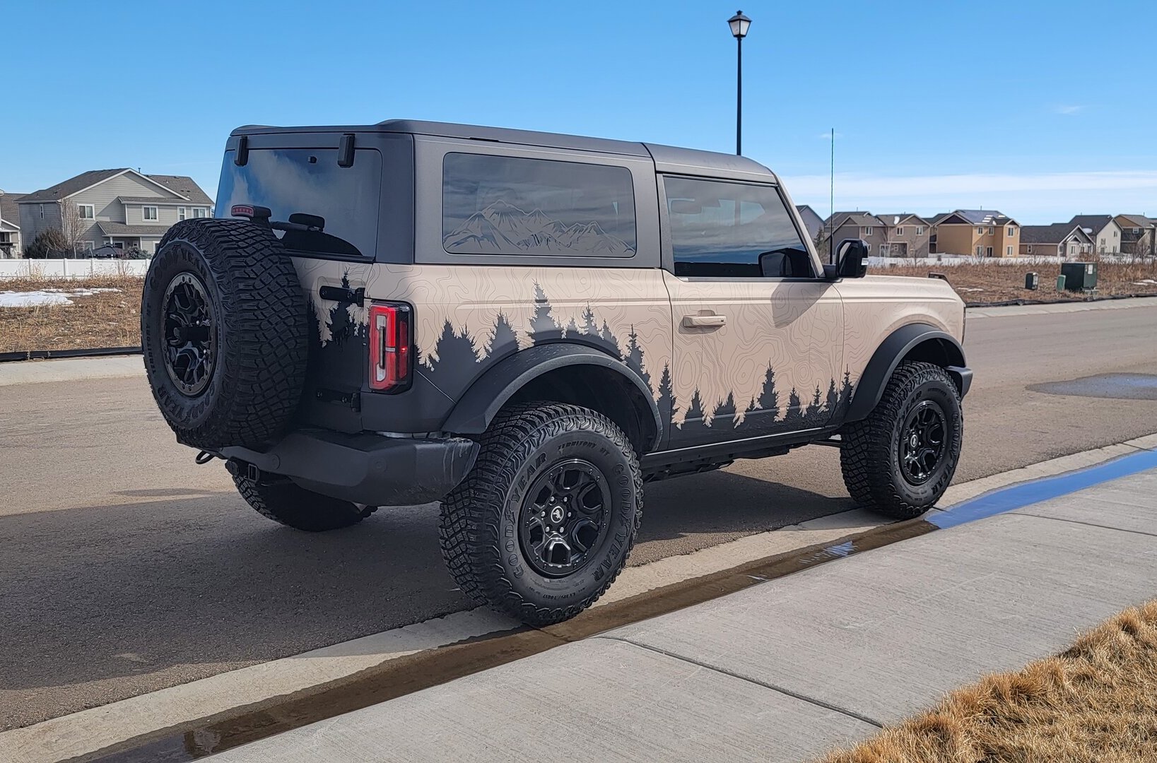 Custom Graphics Full Vehicle Wrap. Door Jams! Roll Bar! Grill Letters ...