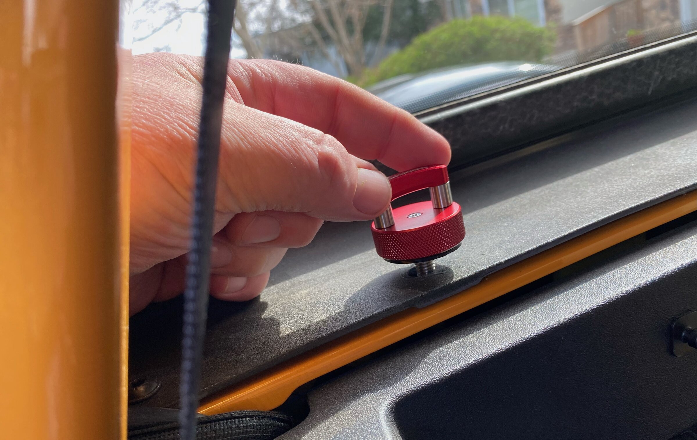 Rockworkx hard top bolts installed. Removable by hand | Bronco6G - 2021 ...