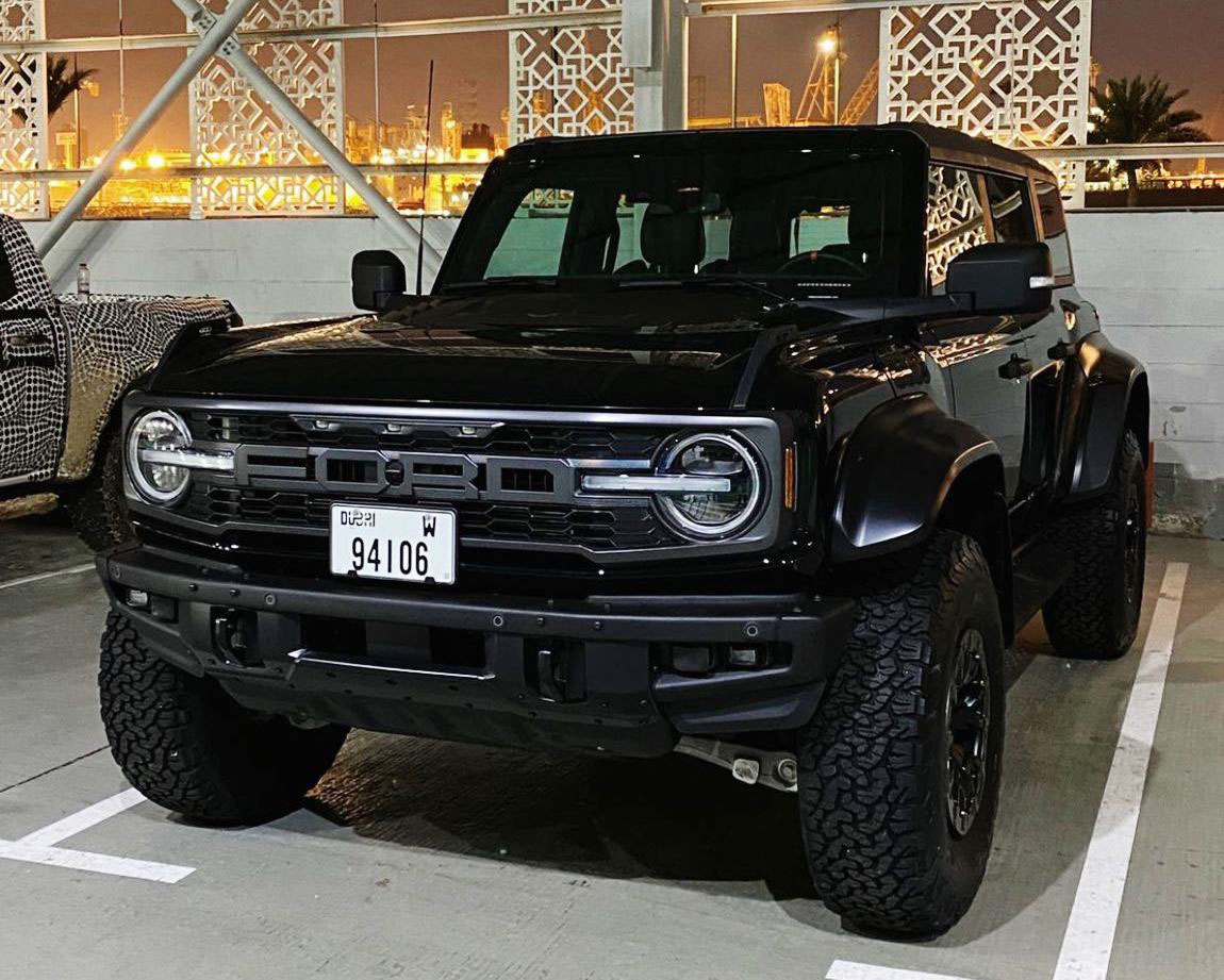 Black Bronco Raptor test vehicle in Dubai | Bronco6G - 2021+ Ford ...