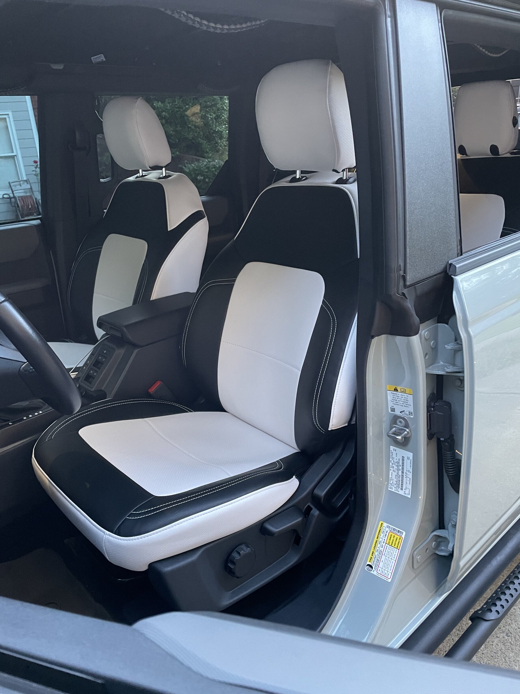 New PRP seat covers (marine grade vinyl) installed | Bronco6G - 2021 ...