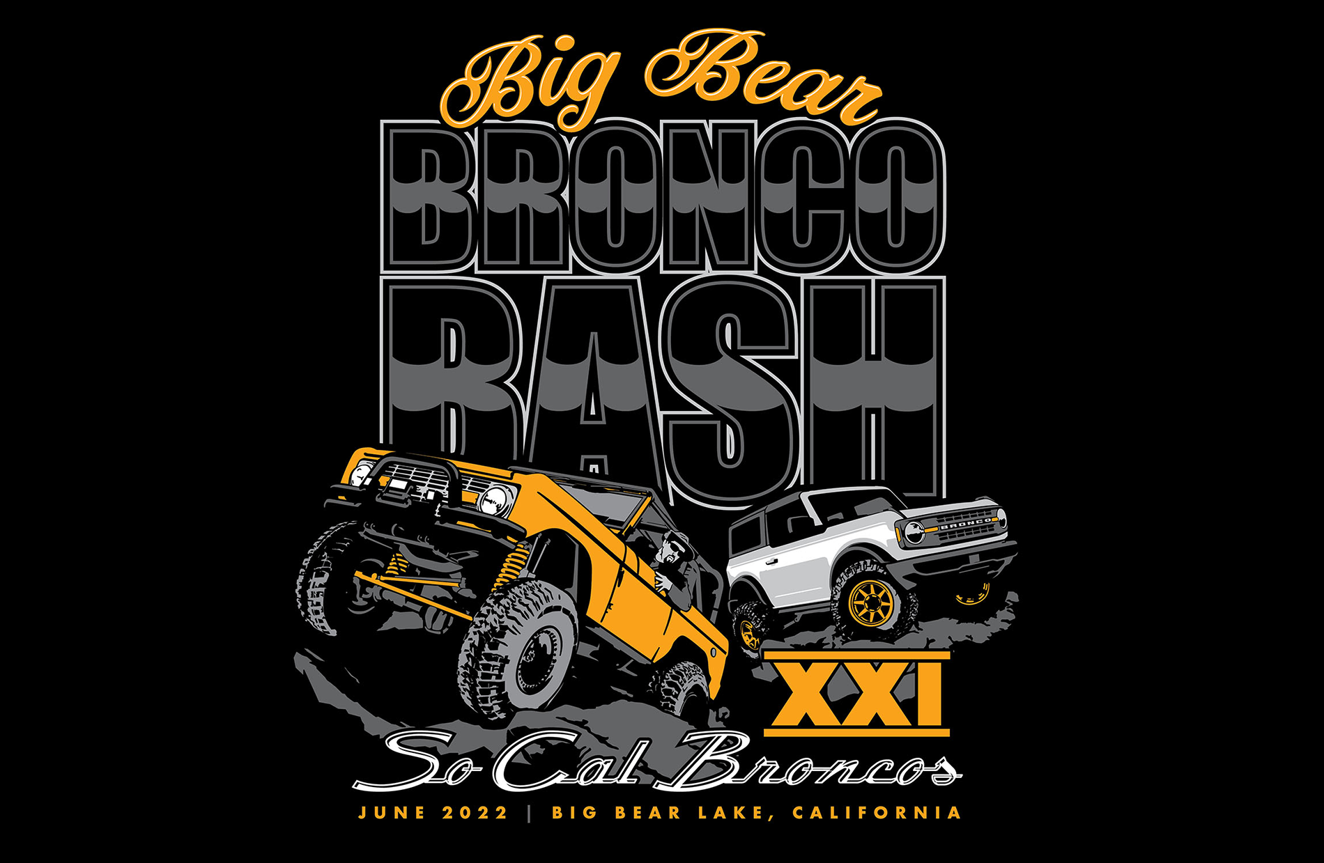 Big Bear Bronco Bash XXI - Event Info, T-shirts, etc. | Bronco6G - 2021 ...