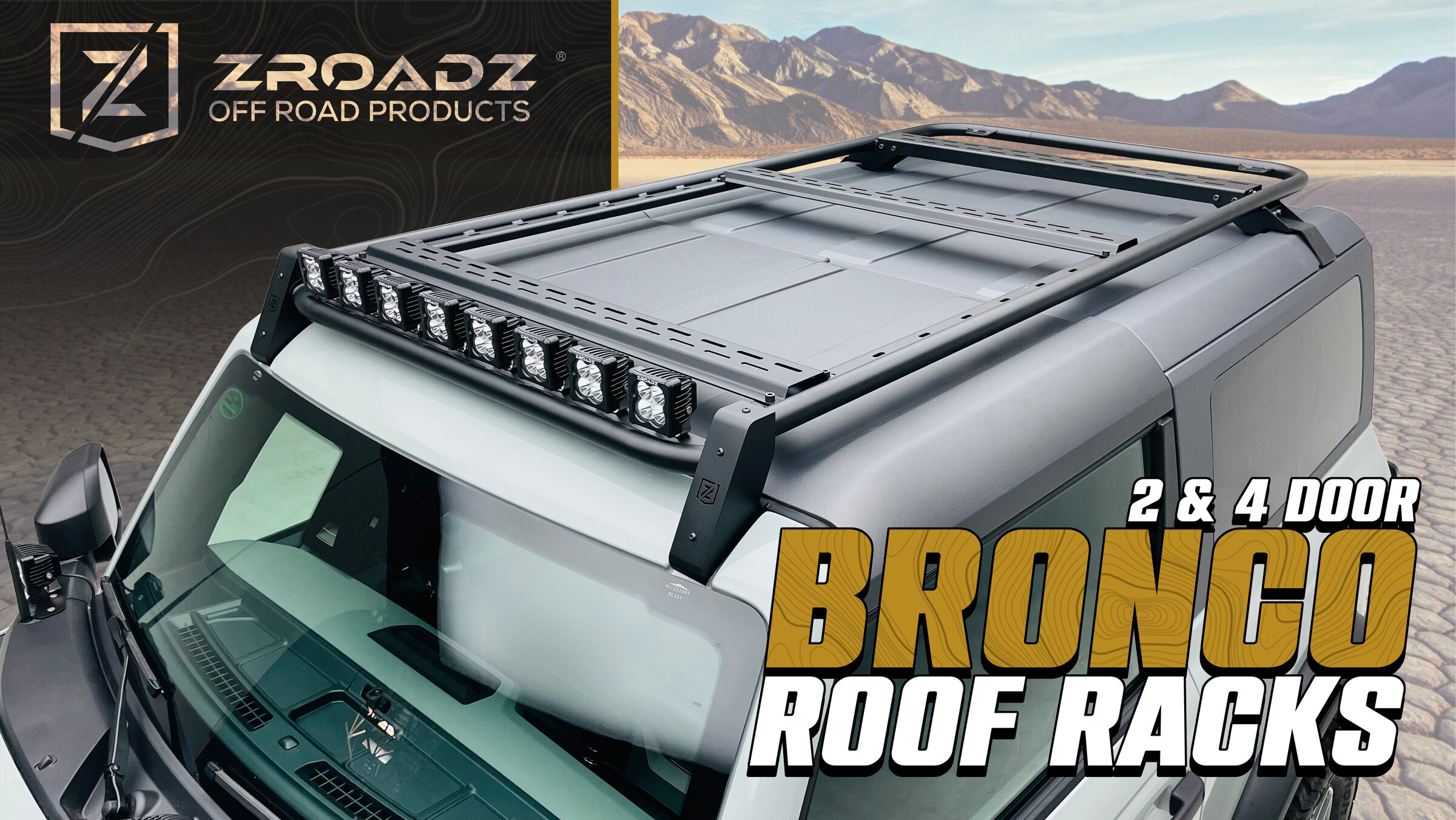 2 Door and 4 Door Roof Racks by ZROADZ | Bronco6G - 2021+ Ford Bronco ...