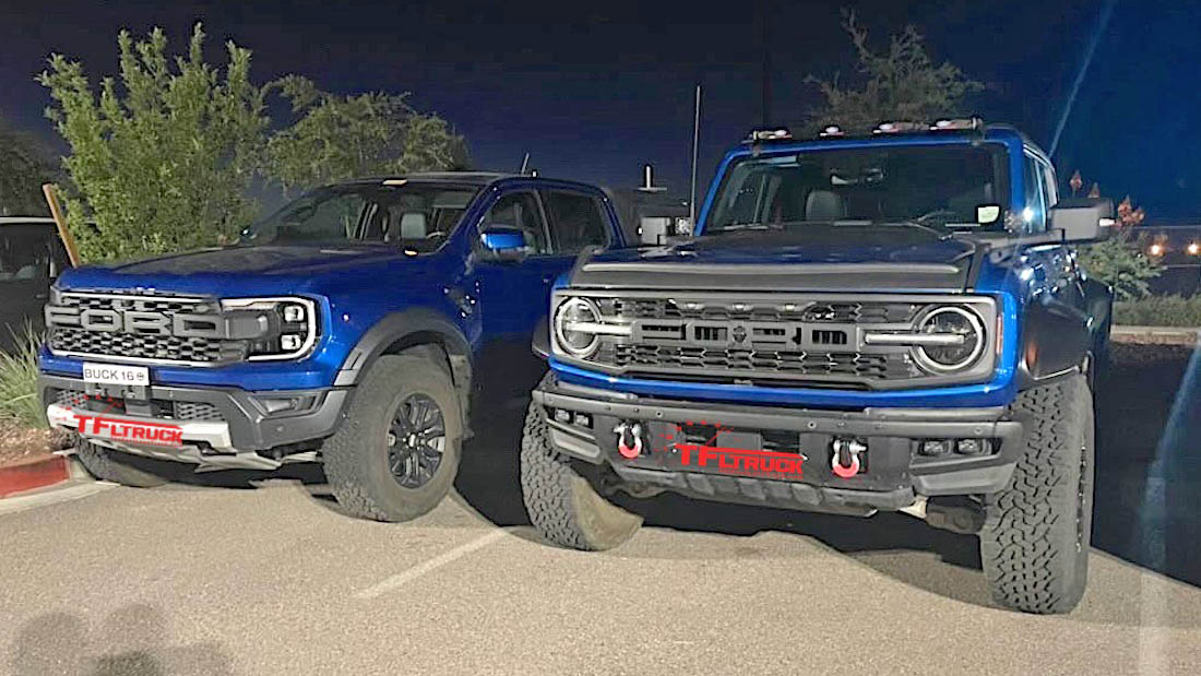 Bronco Raptor vs. Ranger Raptor Spotted Side-by-Side | Bronco6G - 2021 ...