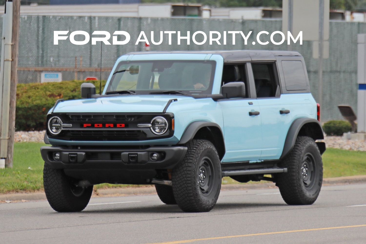 Robin's Egg Blue + Black Grill + Black Painted MOD Top Bronco Heritage ...