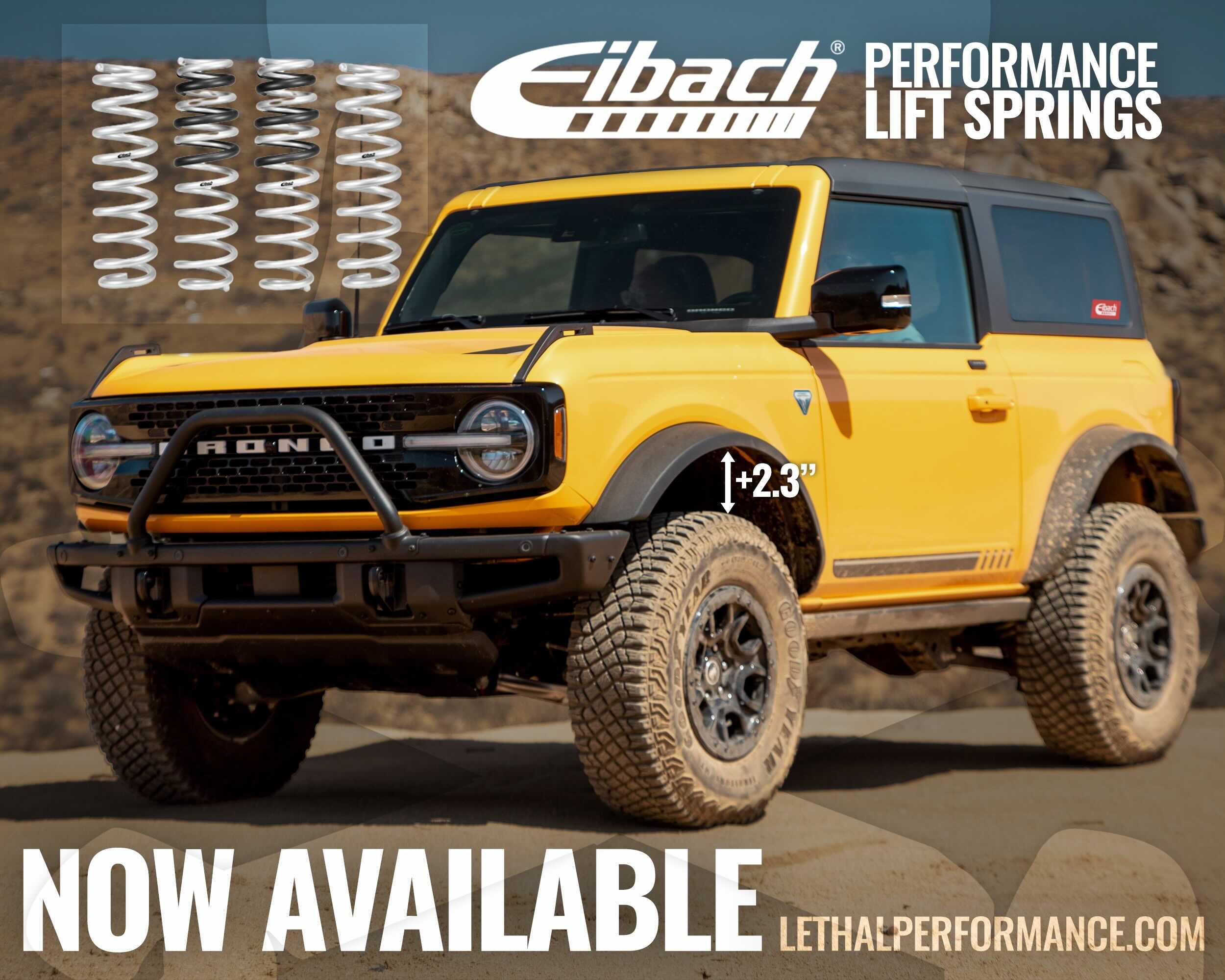 Eibach Pro Lift Kit for the 2021+ Ford Bronco (Sasquatch Package) | Bronco6G - 2021+ Ford Bronco ...