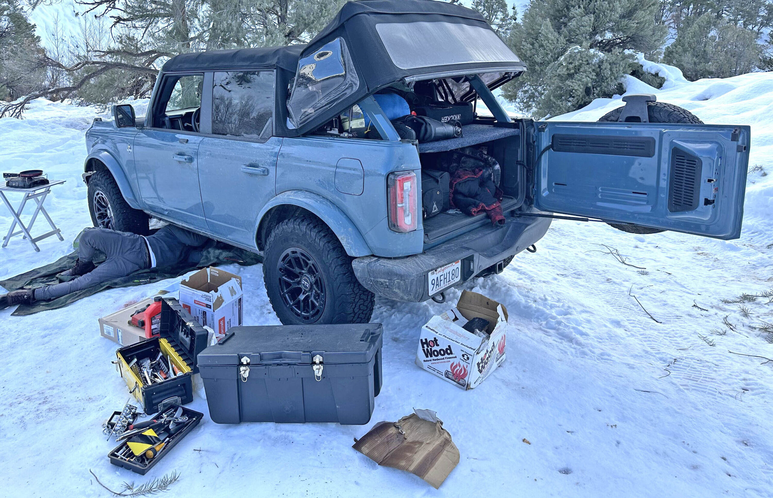 We broke a Bronco on the trail! Transmission pan fix | Bronco6G - 2021 ...