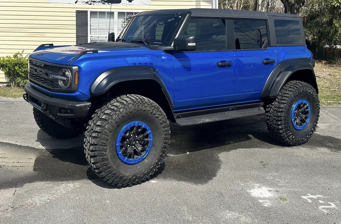 Velocity Blue Bronco Raptor on 40's and 3" RPG lift collars | Bronco6G ...