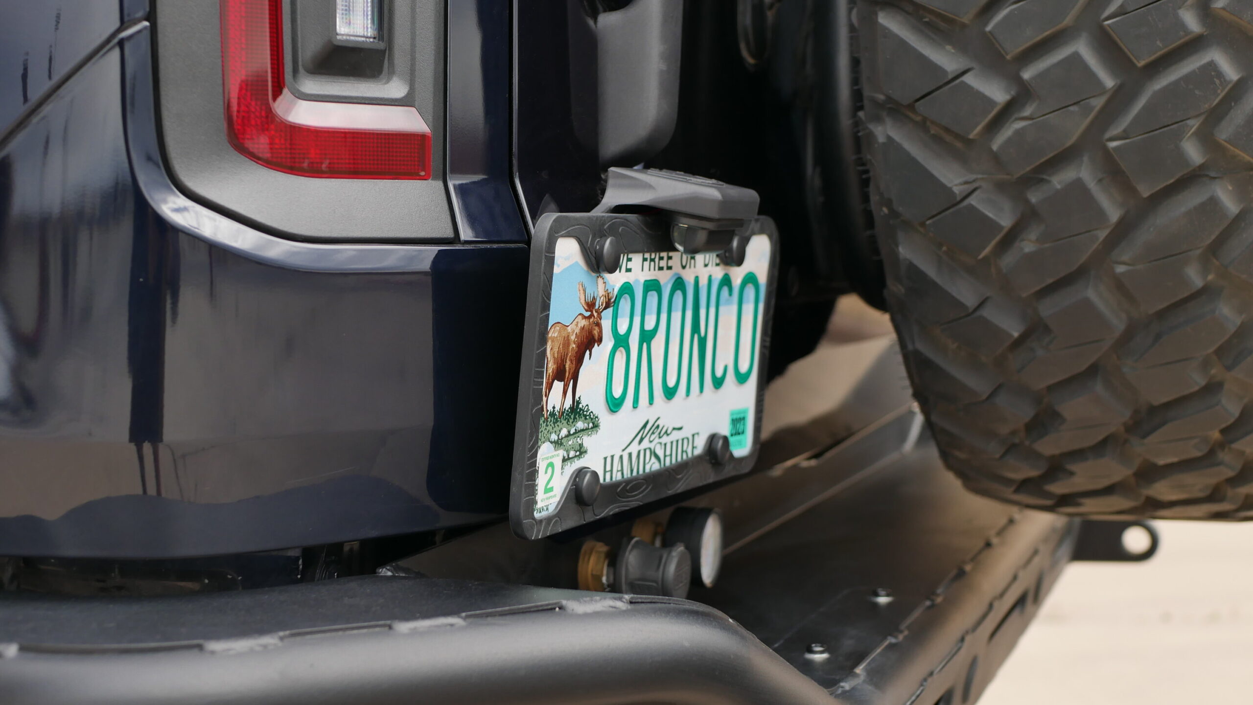 The perfect Bronco license plate mount? - Lobo Off-Road Adjustable Rear ...