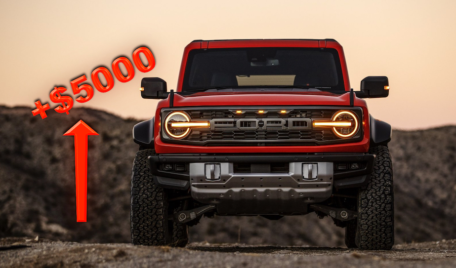 Price Increase on Bronco Raptor, Heritage Edition, Heritage Limited ...