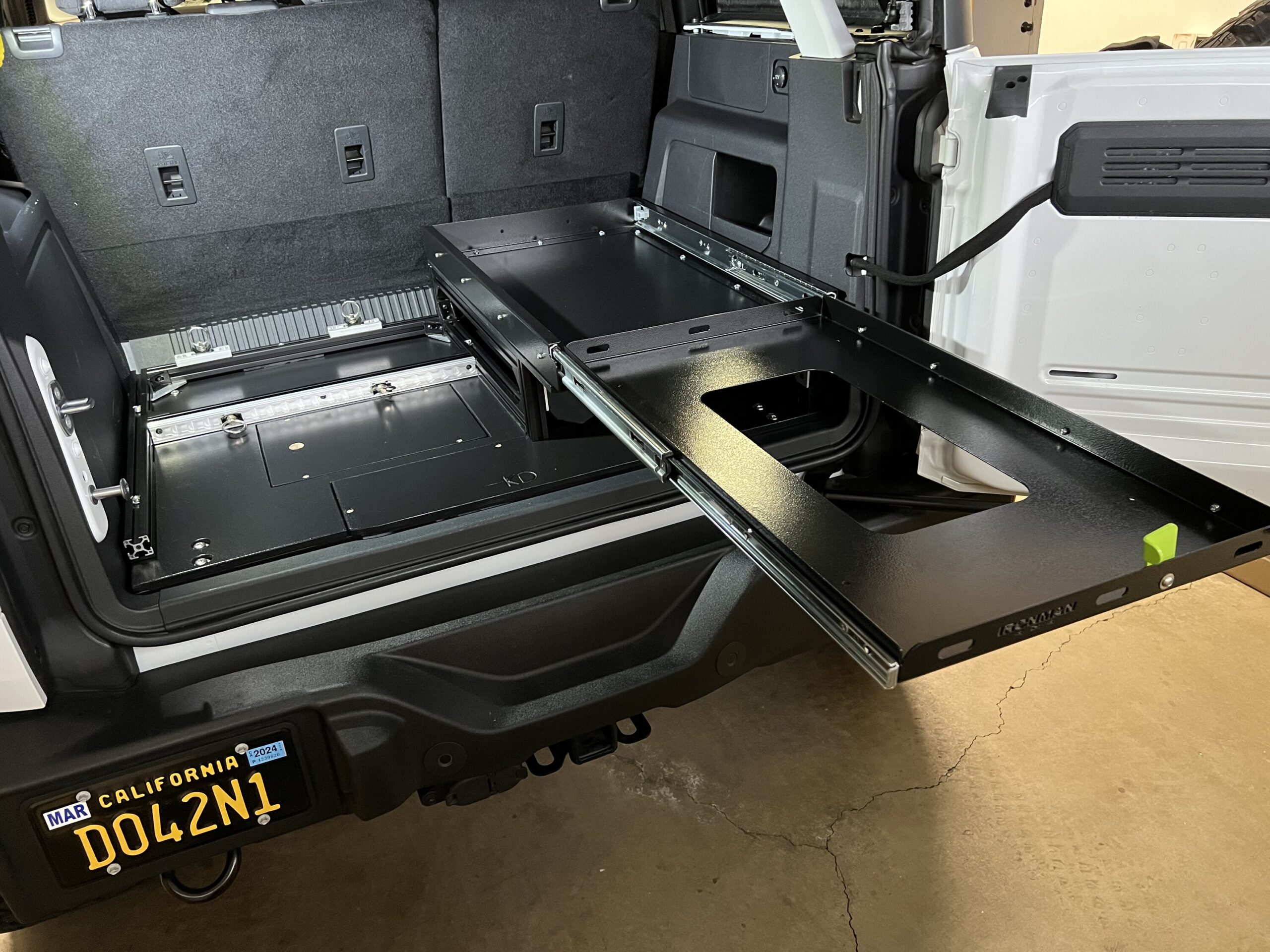 DIY Rear Cargo Platform with Fridge Slide For My 4-Door Bronco | Page 3 ...