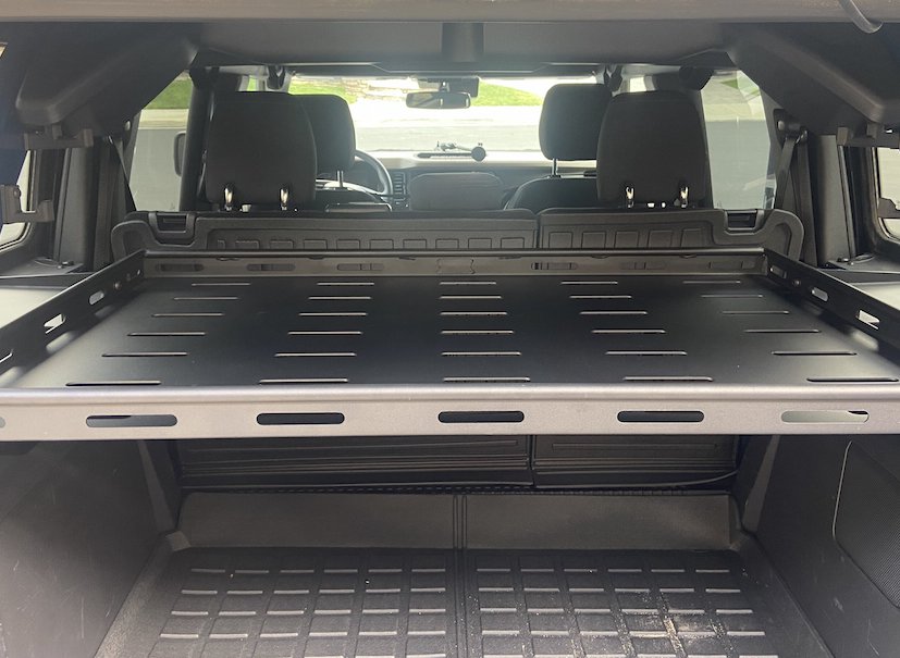 Full-Sized Cargo Rack Shelf (Hooke Road) Review | Bronco6G - 2021+ Ford ...