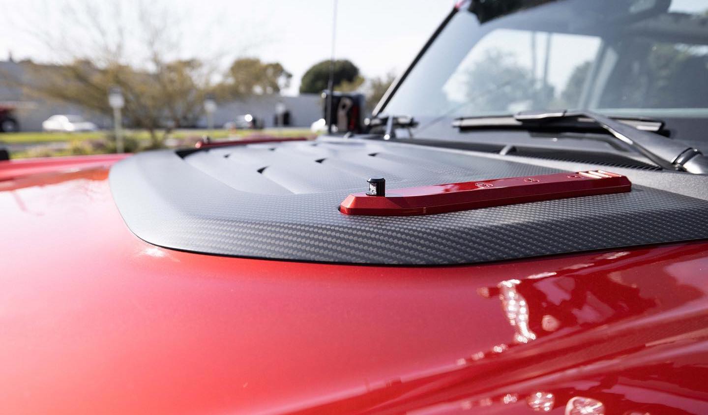 APG "Ram Air" Hood Trim w/ Heat Extractor in Carbon Fiber | Bronco6G ...