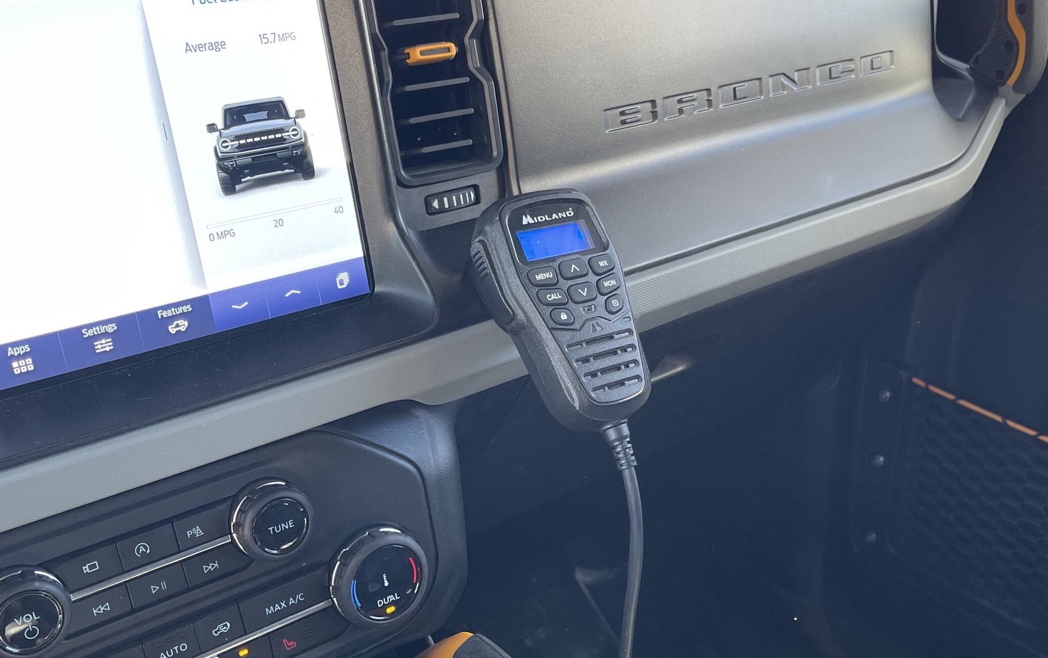 GMRS Radio install with tailgate mounted antenna | Bronco6G - 2021 ...