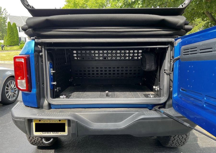 Deluxe Raised Cargo Area Enclosure Install & Review | Bronco6G - 2021 ...