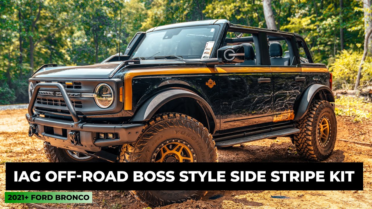 New Product Release: IAG Boss Style Vinyl Side Stripe Kit | Bronco6G ...