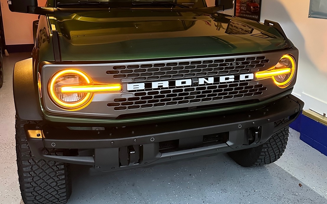 Bronco Raptor Headlights Installed on Badlands 💡 | Bronco6G - 2021 ...