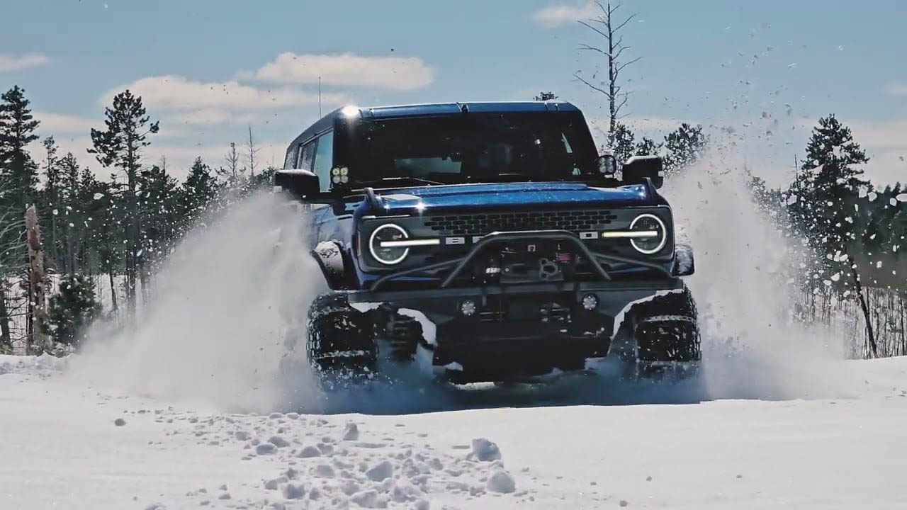 Snow Wheeling Fresh Powder in Colorado With Tires Chains (Video ...