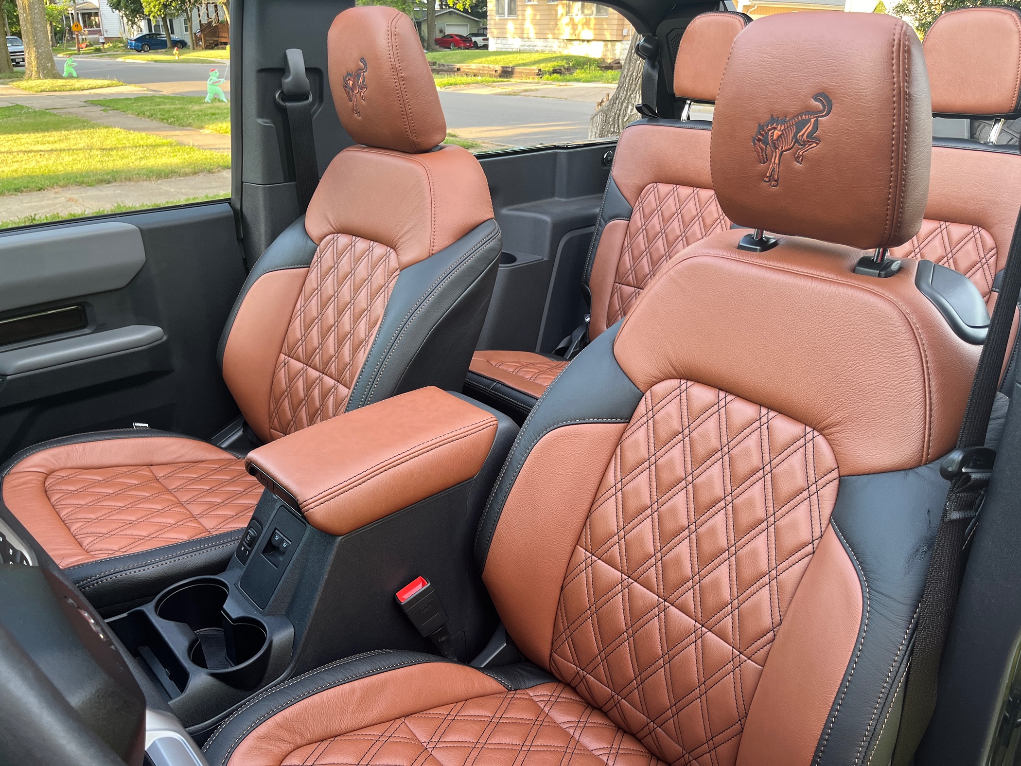 New Katzkin Seats w/ Custom Embossed Bronco Embroidery | Bronco6G ...