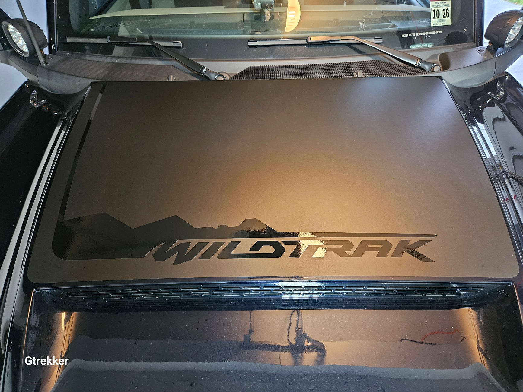 Wildtrak Ram Air Hood Graphic Installed | Bronco6G - 2021+ Ford Bronco ...