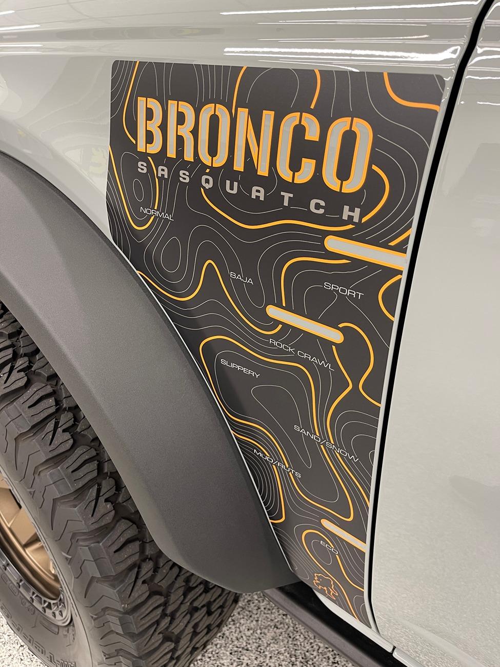 *Updated* Bronco "Glade" fender graphics (excluding Raptor and Heritage ...