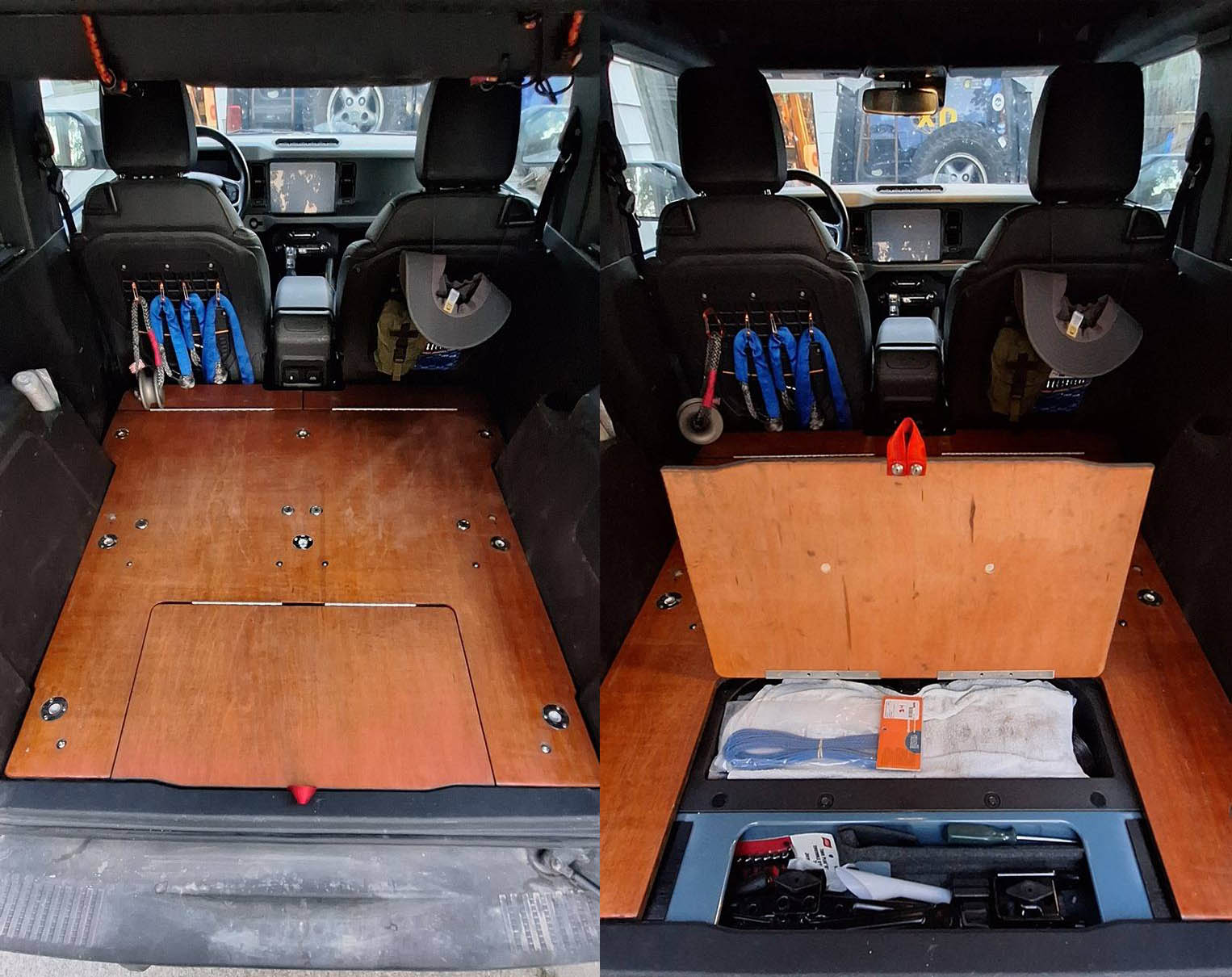 My version of rear seat delete for 2 door | Bronco6G - 2021+ Ford ...