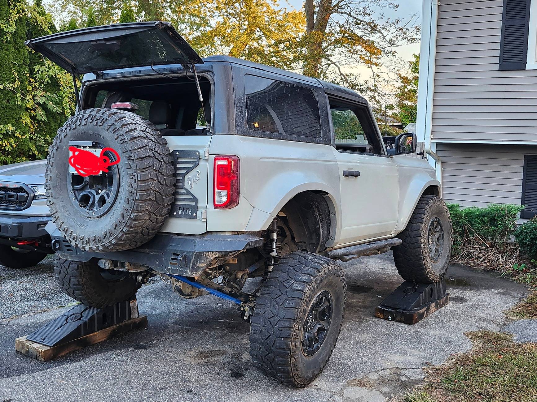 Homemade rear long travel (20" articulation) using Icon shocks mounted ...