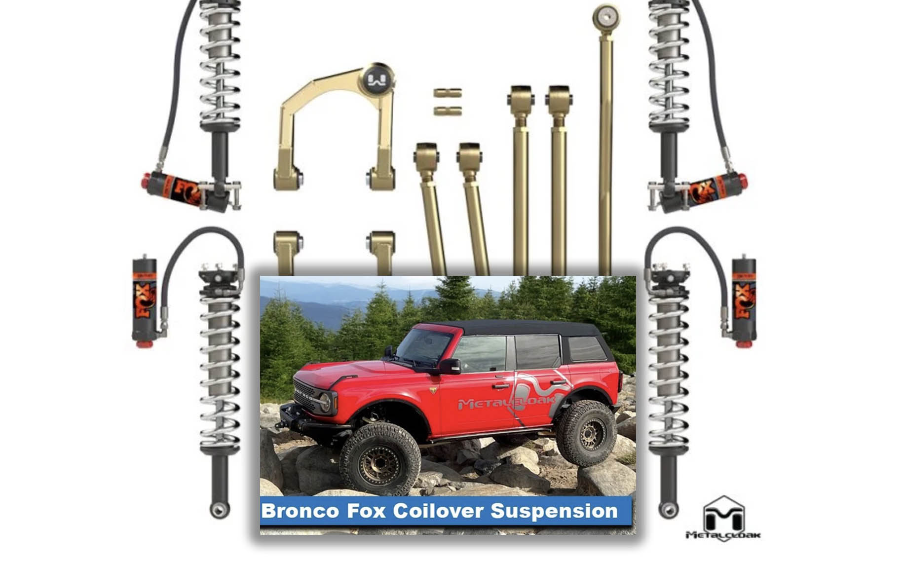 Metalcloak Game-Changer Suspension, Fox Edition for Bronco 6G ...