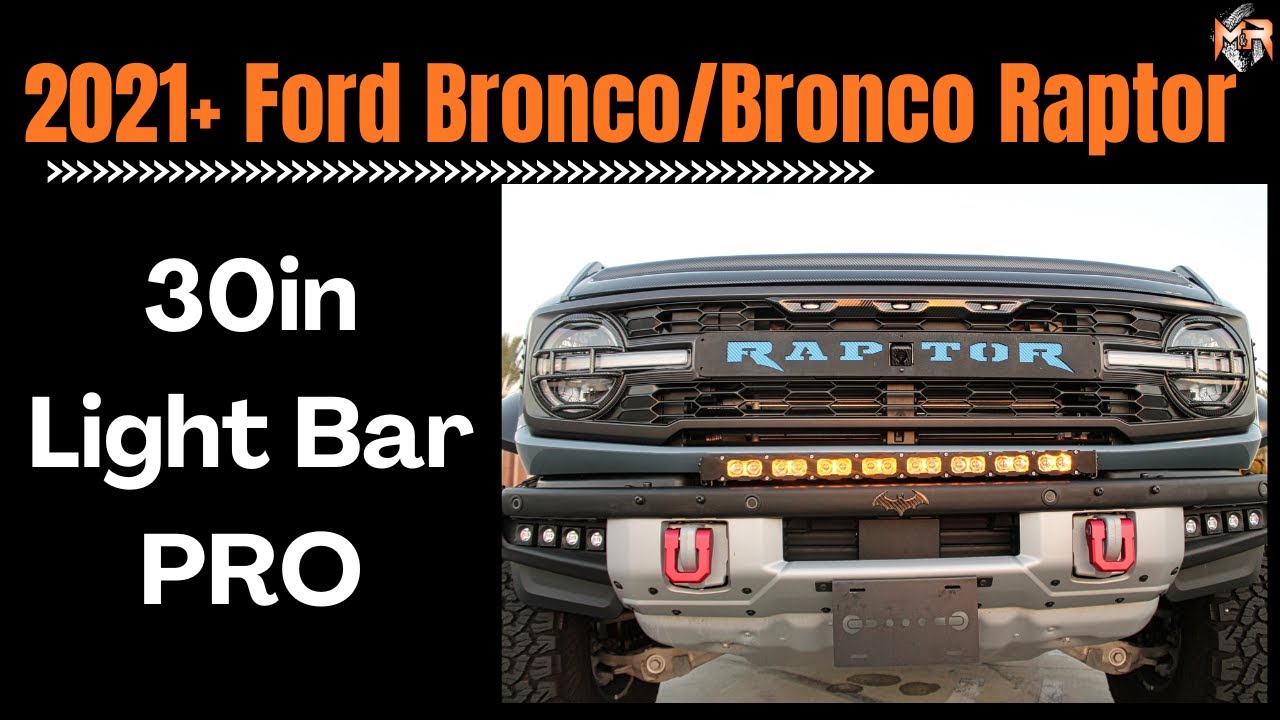 2021+ Ford Bronco Light Bar Kits - DIY NO DRILILNG | Bronco6G - 2021 ...
