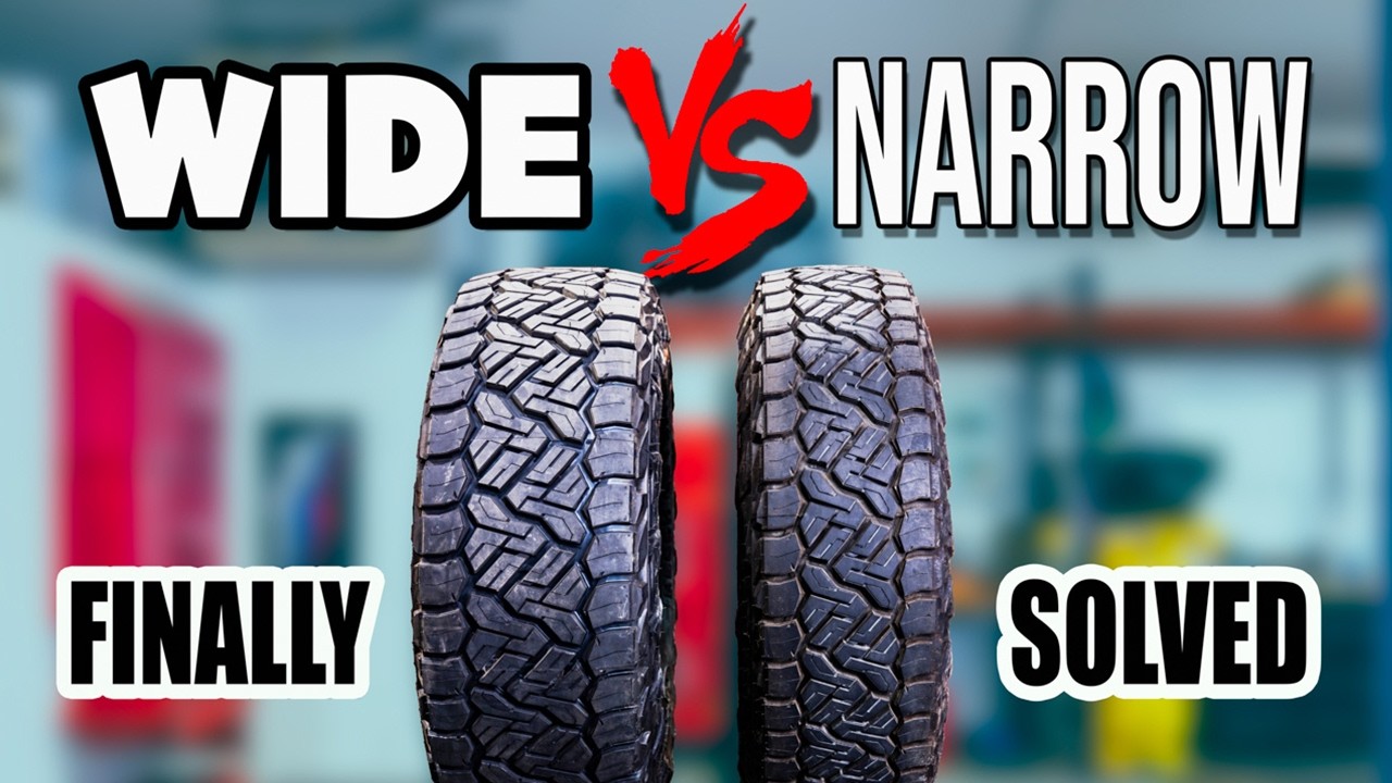 Wide VS Narrow Tires & Wheels -- Air Down Contact Patch Size Test ...