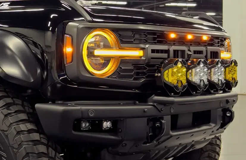 Bronco Raptor Bumper Baja Designs LP6 Light Mount | Bronco6G - 2021 ...