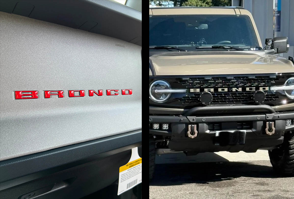Badlands Orange Domed Grille and Dash Letters Now Available | Bronco6G ...